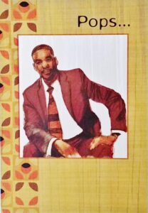 greeting card pops - the coolest dude on the block - happy birthday to dad father (black african american)