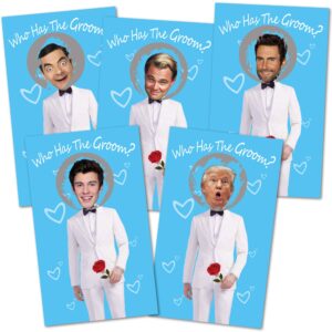 ukebobo bridal shower games - scratch off bridal shower game.funny bachelorette party games - who has the groom - 33 sheets blue