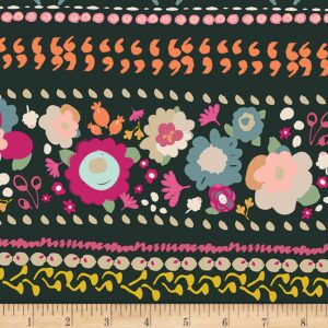 art gallery fabrics art gallery indie boheme boho quest night fabric, pink