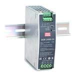 mean well ddr-240d-48 din rail dc-dc converter 240w 48v 5a, 67.2-154v in, adj output, free air 150% peak load, enclosed