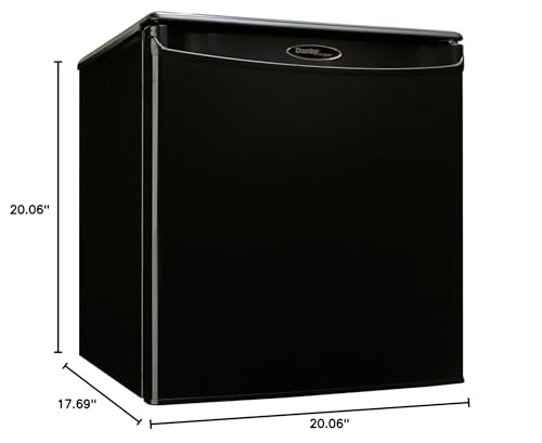 Danby DAR017A2BDD 1.7 Cu. Ft. Black Compact Refrigerator (Renewed)