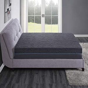 Lexicon Lyra 14-Inch Gel Hybrid Mattress, Queen, Gray