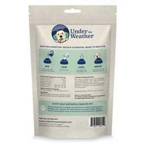 Under the Weather Bland Diet for Dogs | Easy to Digest for Sick Dogs | Always Be Ready | Contains Electrolytes - Natural Freeze Dried 100% Human Grade Meats| 1 Pack- Rice, Hamburger & Bone Broth - 6oz