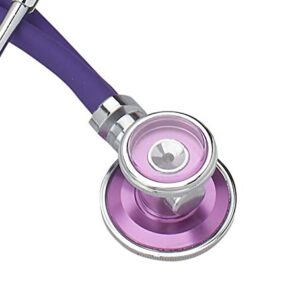 Dual Head Sprague Rappaport Stethoscope with Matching Chest Piece (Purple)