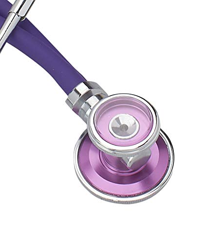 Dual Head Sprague Rappaport Stethoscope with Matching Chest Piece (Purple)