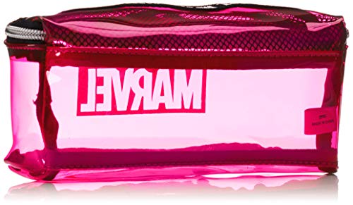 MARVEL(マーベル) Women's Marvel MV-172b PVC Full Open Pencil Case, Pink (MV-174), One Size