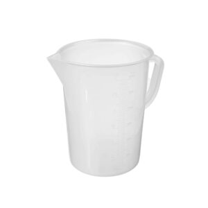 0.8gallon, 100oz polypropylene beakers, measure pitcher, food grade measuring cup, 0-3000ml conversion chart, graduated,chemicals pool, mix paint, lab, kitchen