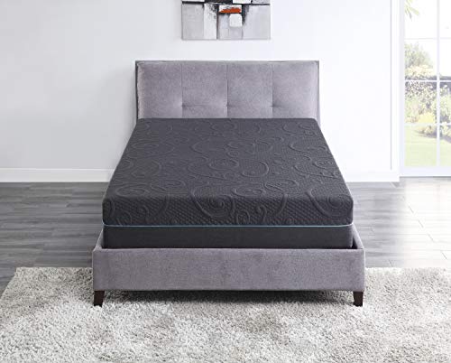 Lexicon Lyra 14-Inch Gel Hybrid Mattress, Queen, Gray