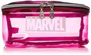 marvel(マーベル) women's marvel mv-172b pvc full open pencil case, pink (mv-174), one size