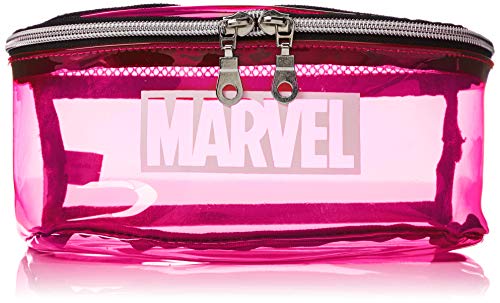 MARVEL(マーベル) Women's Marvel MV-172b PVC Full Open Pencil Case, Pink (MV-174), One Size