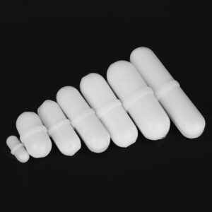 7Pcs Magnetic Stir Bar,PTFE B Type Rod Bead Lab Spin Cylinder,Medical Lab Mixing Blending Equipment for Magnetic Mixer