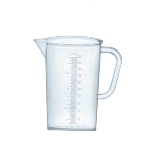 1l plastic graduated beakers with handles, measuring beaker 1000ml plastic measuring cup