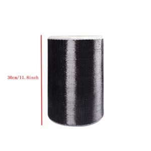 SOFIALXC Carbon Fiber Fabrics Cloth Sheet 300g/m²,30cmx333cm/0.98ft x10.9ft