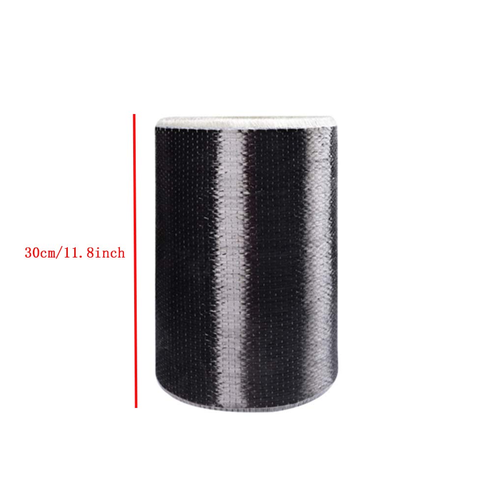 SOFIALXC Carbon Fiber Fabrics Cloth Sheet 300g/m²,30cmx333cm/0.98ft x10.9ft