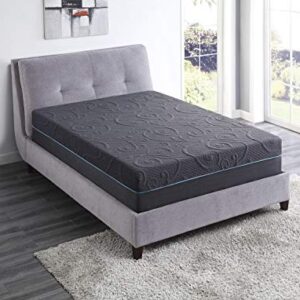 Lexicon Lyra 14-Inch Gel Hybrid Mattress, Queen, Gray