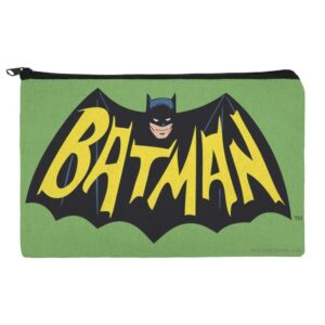 graphics & more batman classic tv series logo pencil pen organizer zipper pouch case