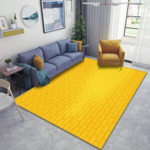 yellow brick tile wall vector area rugs floor mat non slip table blanket rugs soft door mat nursery carpet for living room home indoor outdoor runner rugs