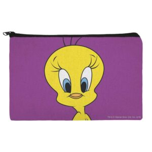 looney tunes tweety bird pencil pen organizer zipper pouch case