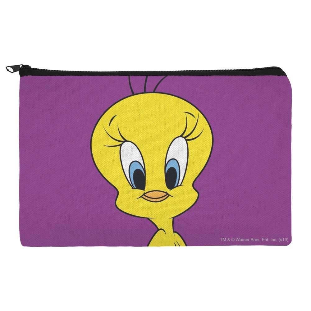 Looney Tunes Tweety Bird Pencil Pen Organizer Zipper Pouch Case