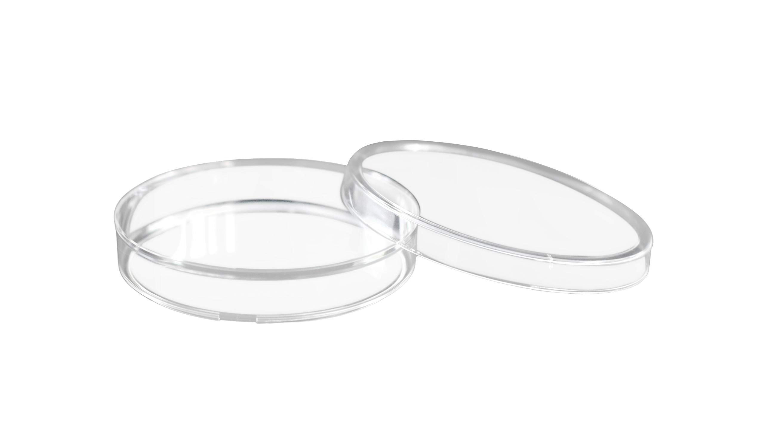 EISCO 25PK Disposable Petri Dish with Lid - Sterile - 35x15mm - Polystyrene - Triple Vented - Transparent