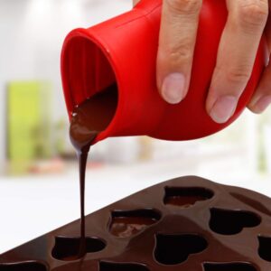 DD-life 3 Pcs Silicone Chocolate Melting Pot, Butter Sauce Milk Microwave Baking Pouring Tool