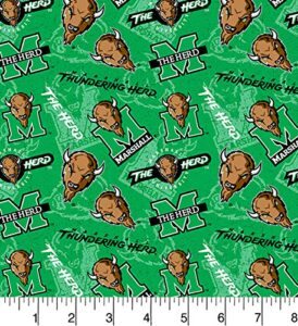 sykel enterprises marshall university cotton fabric with new tone on tone design newest pattern