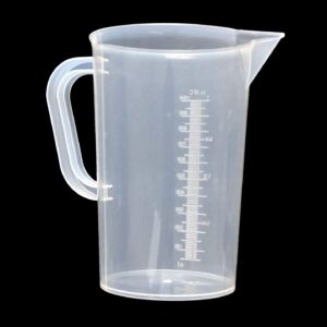 1L Plastic Graduated Beakers with Handles, Measuring Beaker 1000ml Plastic Measuring Cup