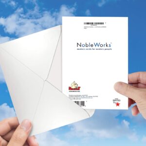 NobleWorks - Boss's Day Greeting Card with Envelope - Boss Appreciation, Gratitude Notecard for Manager, Work - Great Boss C5862BOG