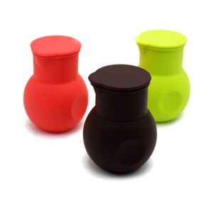 dd-life 3 pcs silicone chocolate melting pot, butter sauce milk microwave baking pouring tool