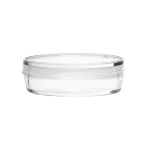 EISCO 25PK Disposable Petri Dish with Lid - Sterile - 35x15mm - Polystyrene - Triple Vented - Transparent