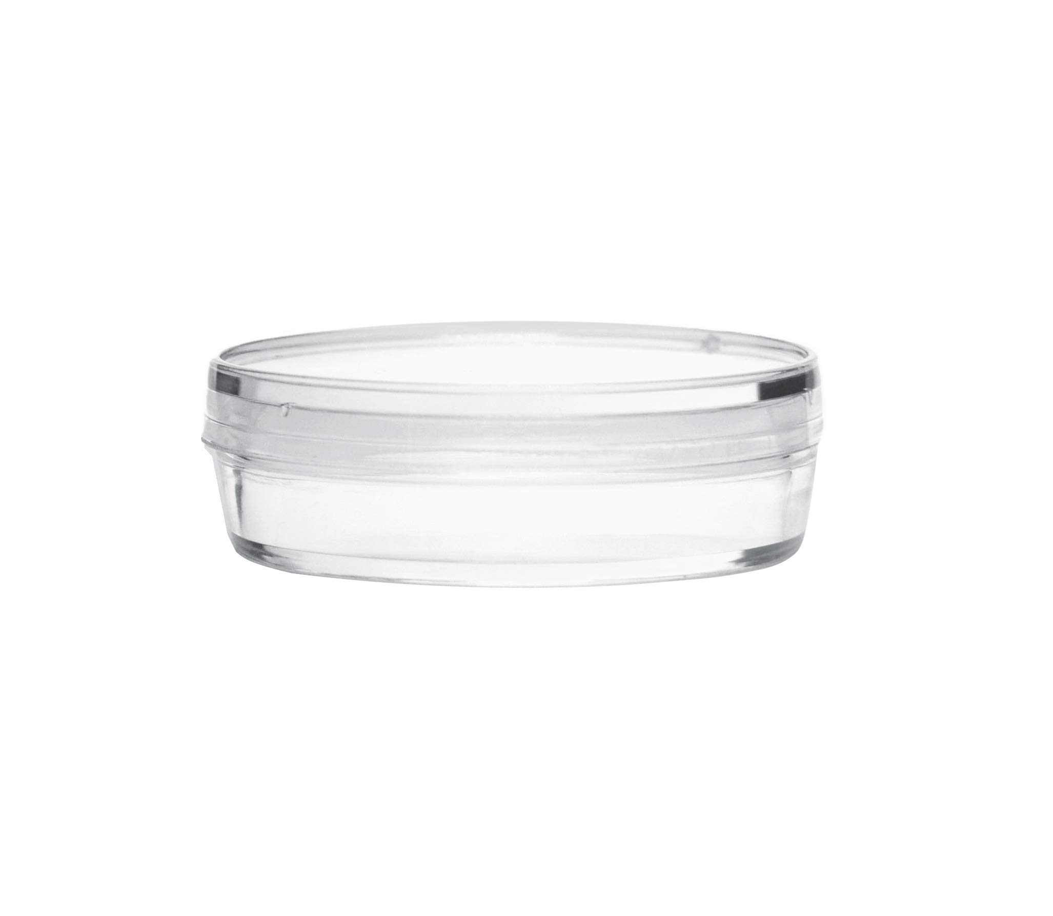 EISCO 25PK Disposable Petri Dish with Lid - Sterile - 35x15mm - Polystyrene - Triple Vented - Transparent