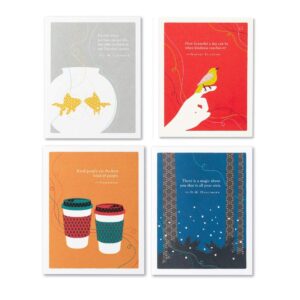 compendium positively green 4-pack of thank you cards - gratitude