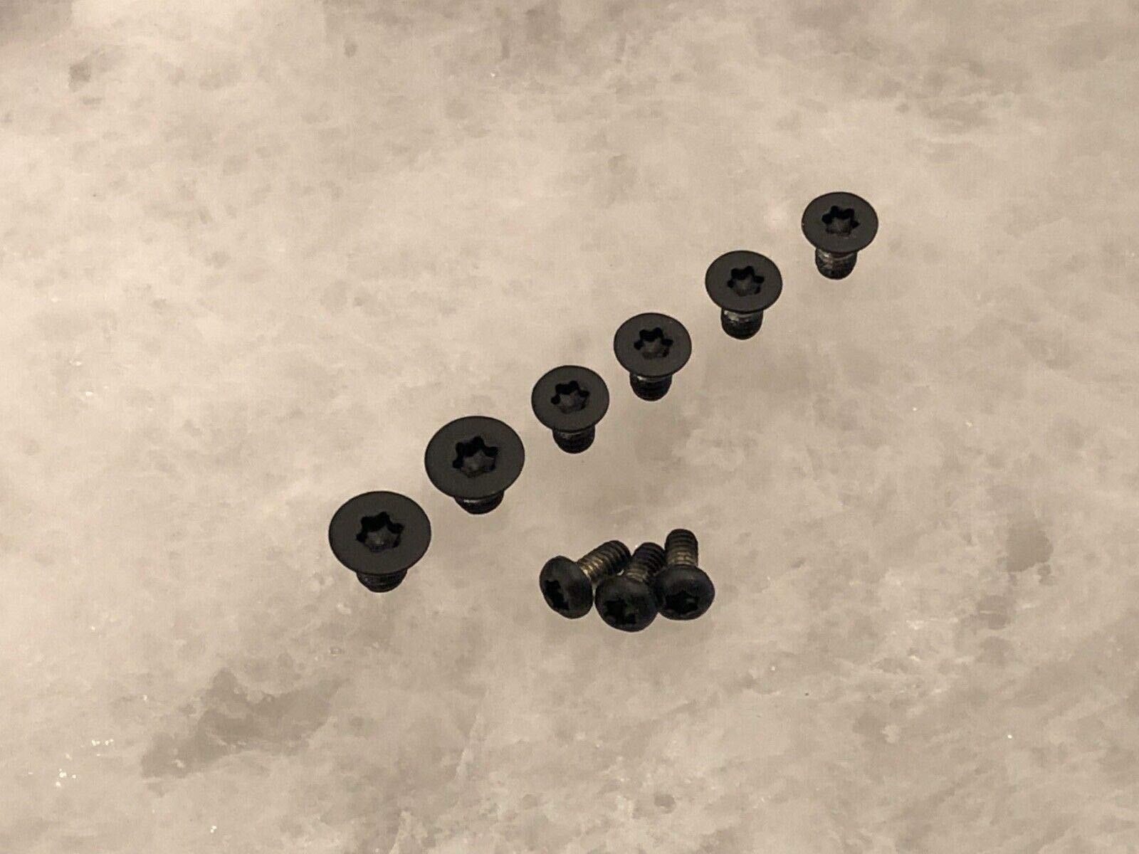 Black Scale, Pivot & Pocket Clip Screws for Spyderco Manix 2 G10 Handle Set of 9