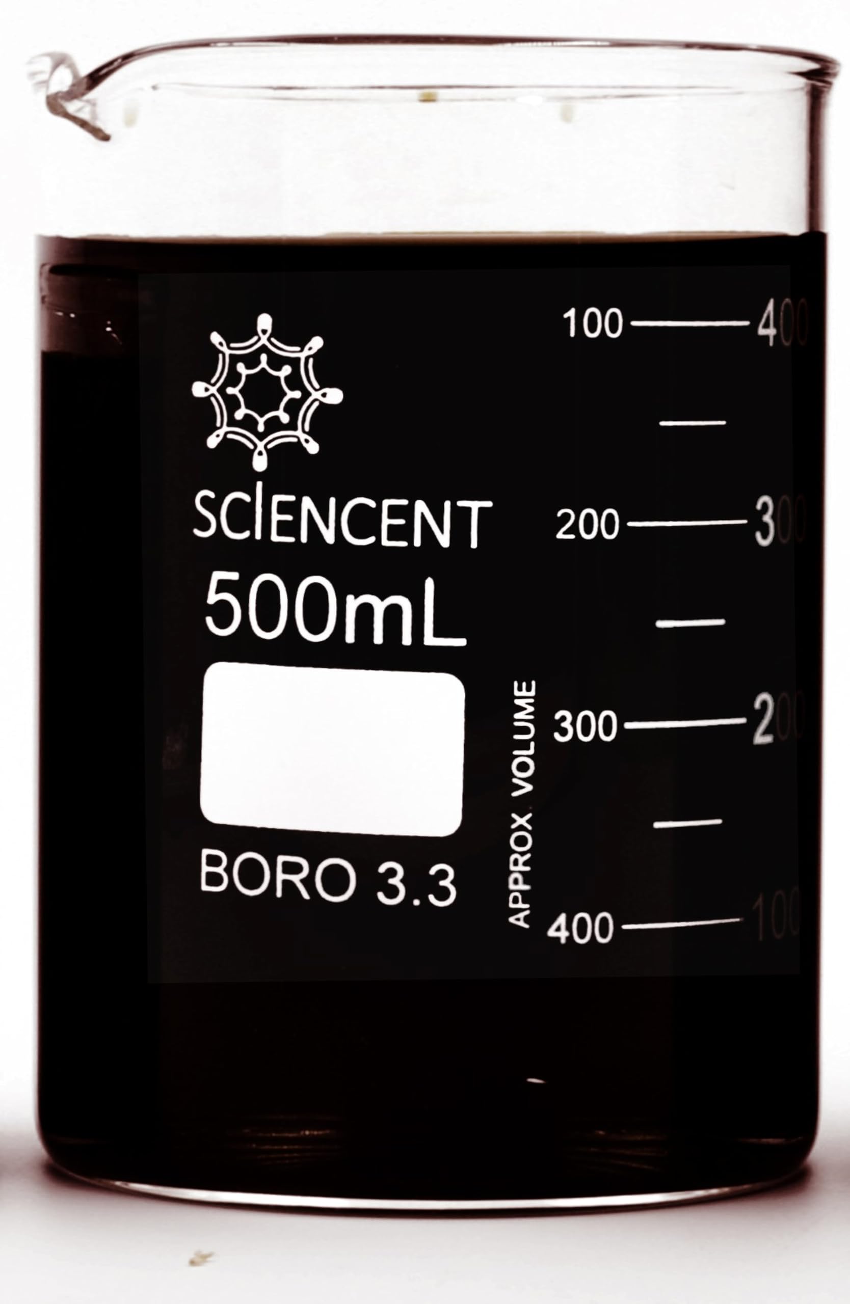 SCIENCENT Glass Beaker 500ml