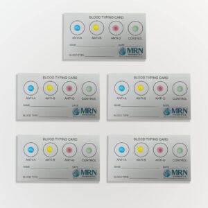 MRN Diagnosics Blood Typing Kit: 5 Pack