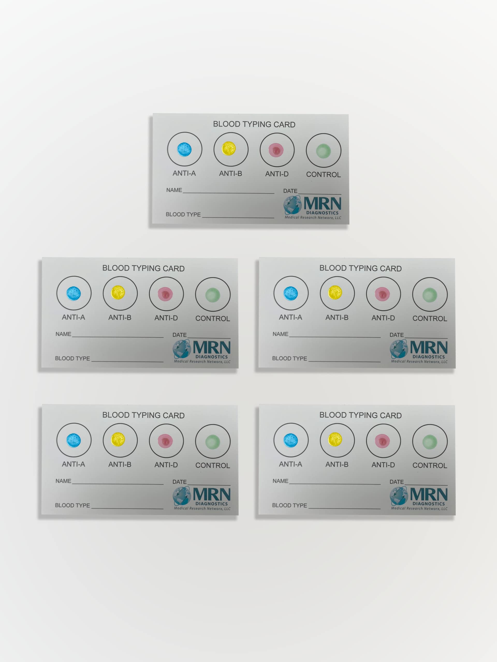 MRN Diagnosics Blood Typing Kit: 5 Pack