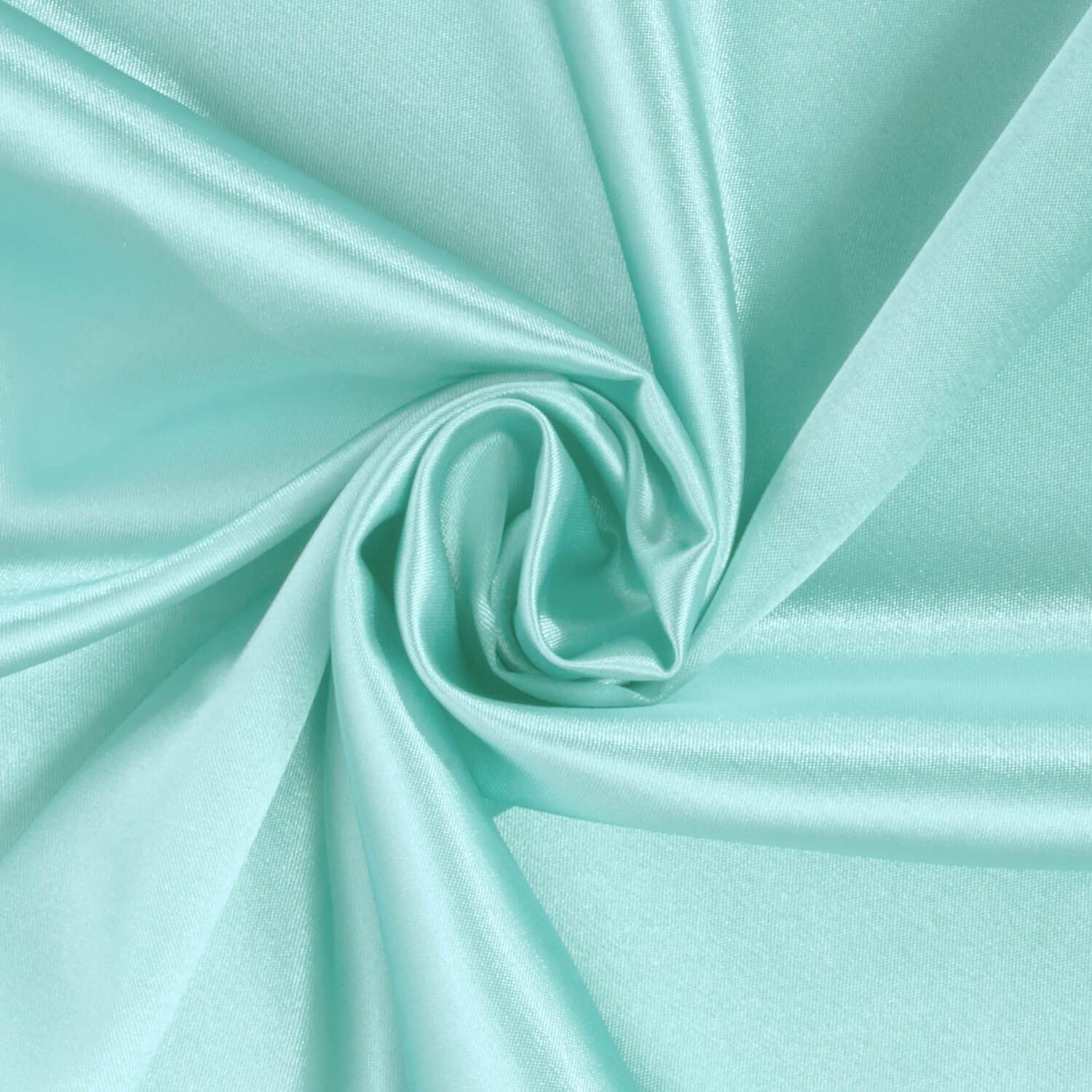 Stretch Charmeuse Satin Polyester Fabric for Wedding Dress by The Yard (Aqua Blue)