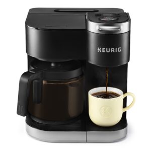 k-duo single serve and carafe coffee maker