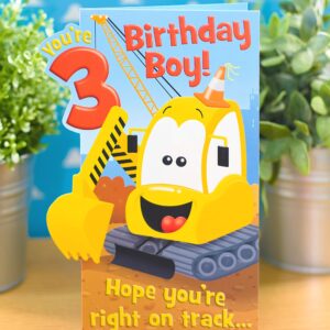 Disney You're 3 Big Digger 3rd Birthday Greeting Card Disney Character Cards