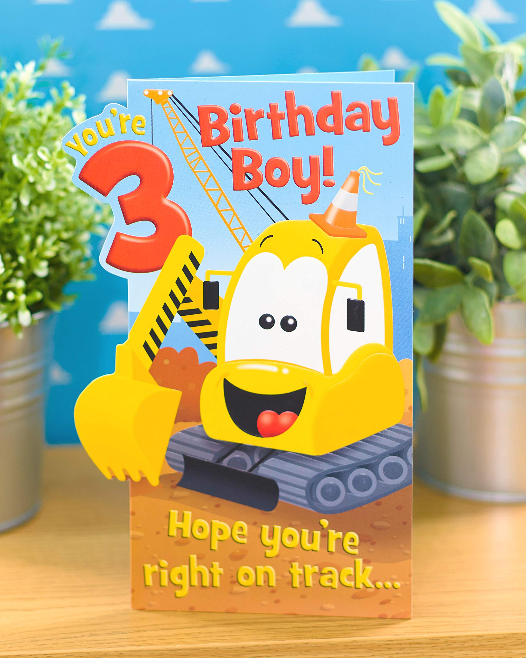 Disney You're 3 Big Digger 3rd Birthday Greeting Card Disney Character Cards