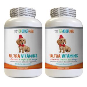 Bone and Joint Health Supplements Dogs - Dog Ultra Vitamins - Veterinarian Recommended - Immune Support - Hair Skin Eyes and Bones Support - Dog Vitamin Digestion - 2 Bottles (180 Treats)