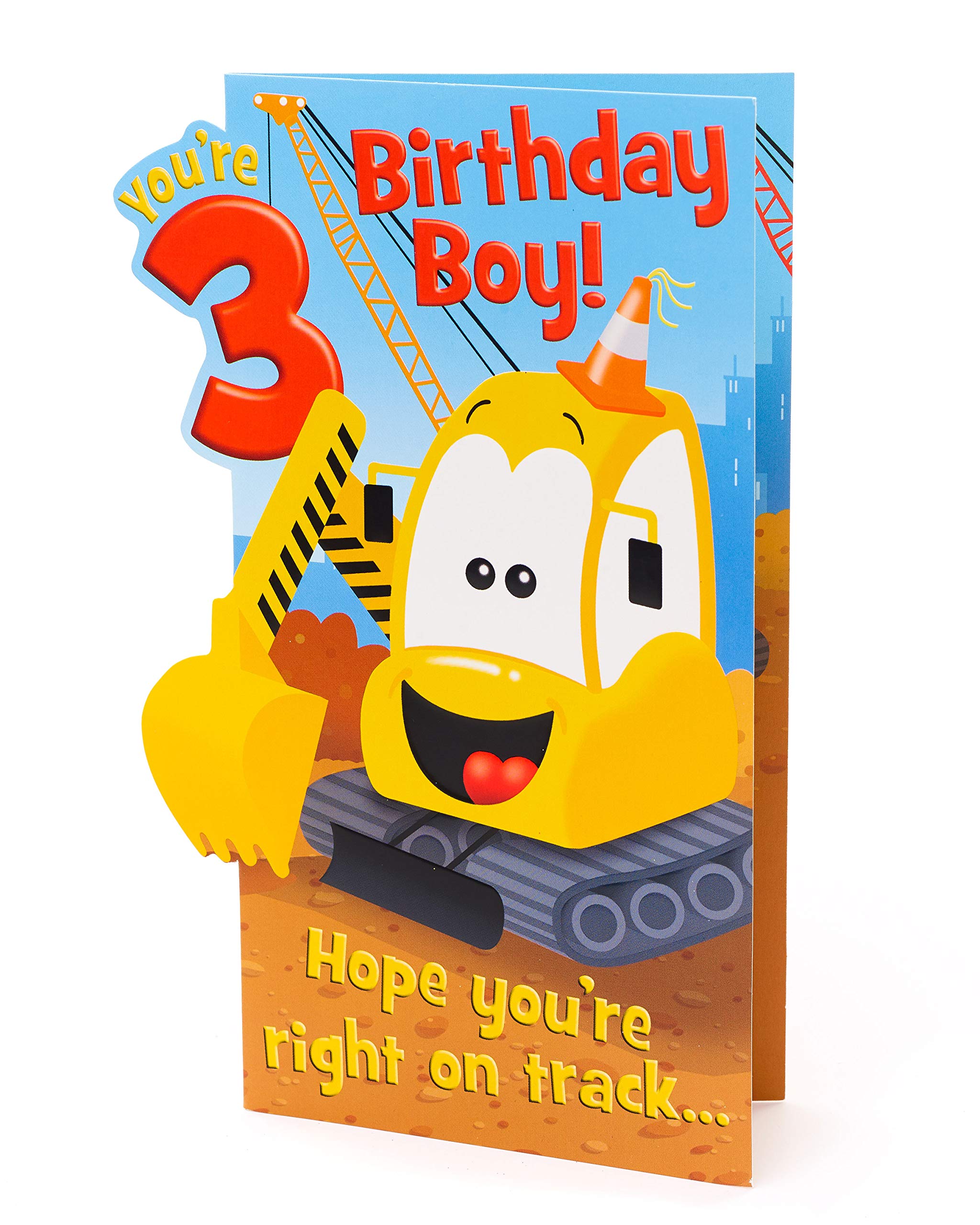 Disney You're 3 Big Digger 3rd Birthday Greeting Card Disney Character Cards