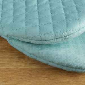 KitchenAid Asteroid Mini Oven Mitt, 5.5"x8", Aqua 2 Count