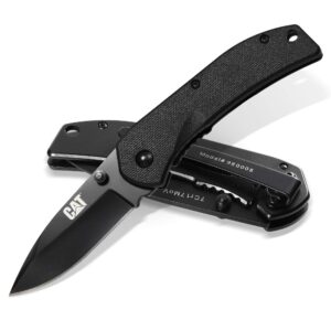 cat 6 inch drop point folding knife - 980008