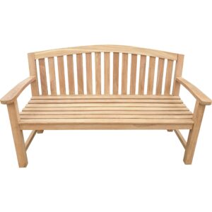 Seven Seas Teak San Jose Teak Outdoor Patio Bench, 5 Foot Made from Solid Teak Wood