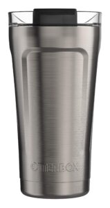 otterbox elevation tumbler with closed lid - 16oz (silver)