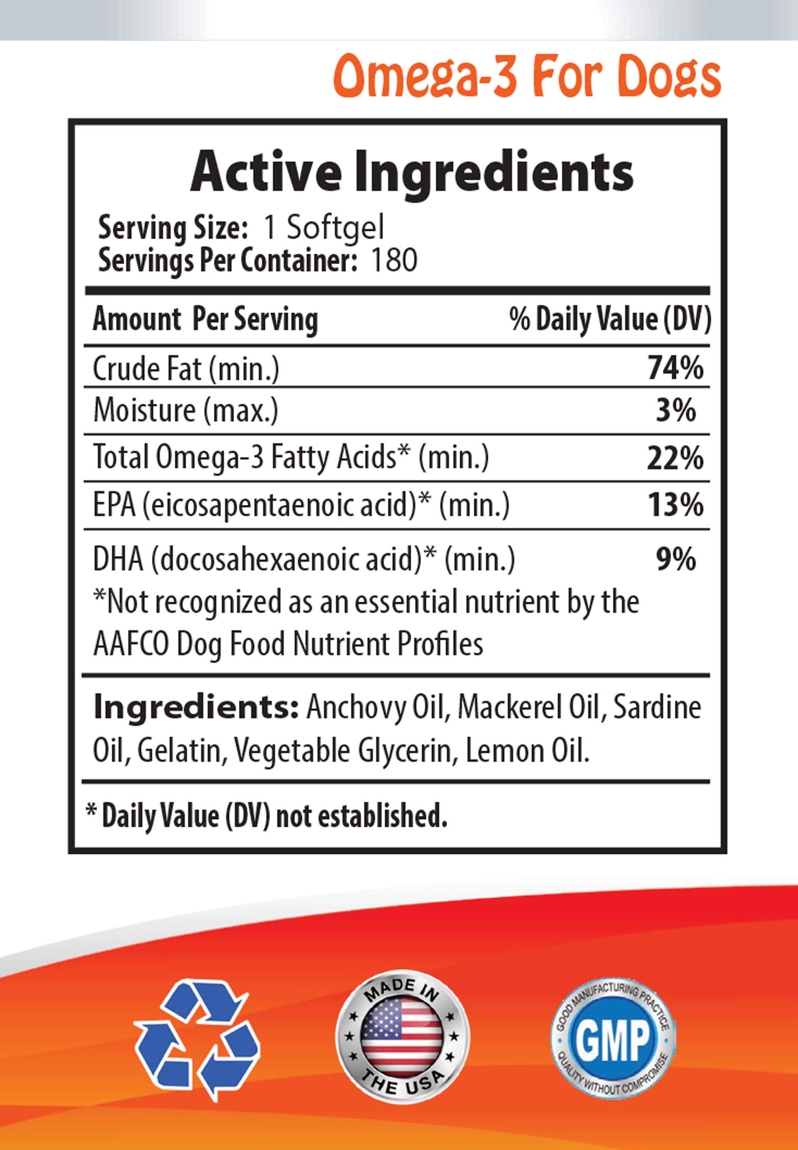 MY LUCKY PETS LLC Dog Skin and Coat Supplements - Dog Omega 3 Fatty ACIDS - Fish Oil - Best Heart Brain Skin and Joint Health - Vet Recommended - Dog Fish Oil Omega 3-2 Bottles (360 Softgels)