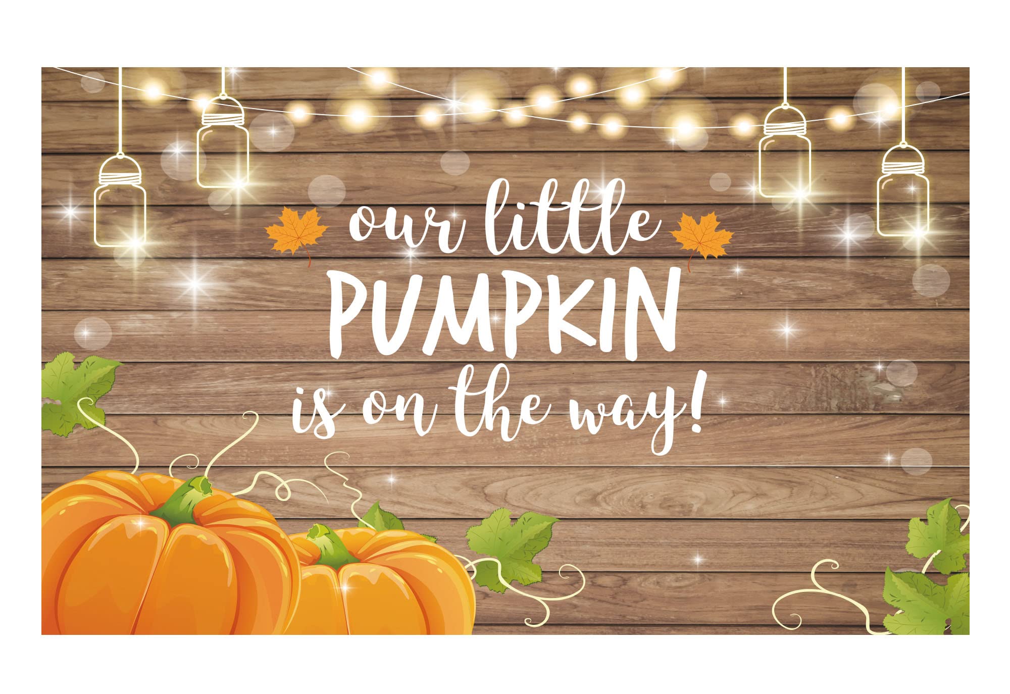 Allenjoy Pumpkin Rustic Wood Baby Shower Backdrop Autumn Our Little Pumpkin Boy Girl is On The Way Welcome Party Decorations Baby is Brewing Theme Cake Table Banner Background Photo Booth Props