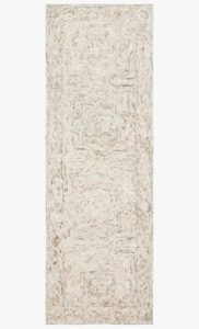 loloi ii ziva collection zv-01 neutral 2'-6" x 9'-9" runner rug