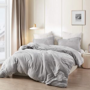 byourbed coma inducer king duvet cover set - wait oh what - tundra gray